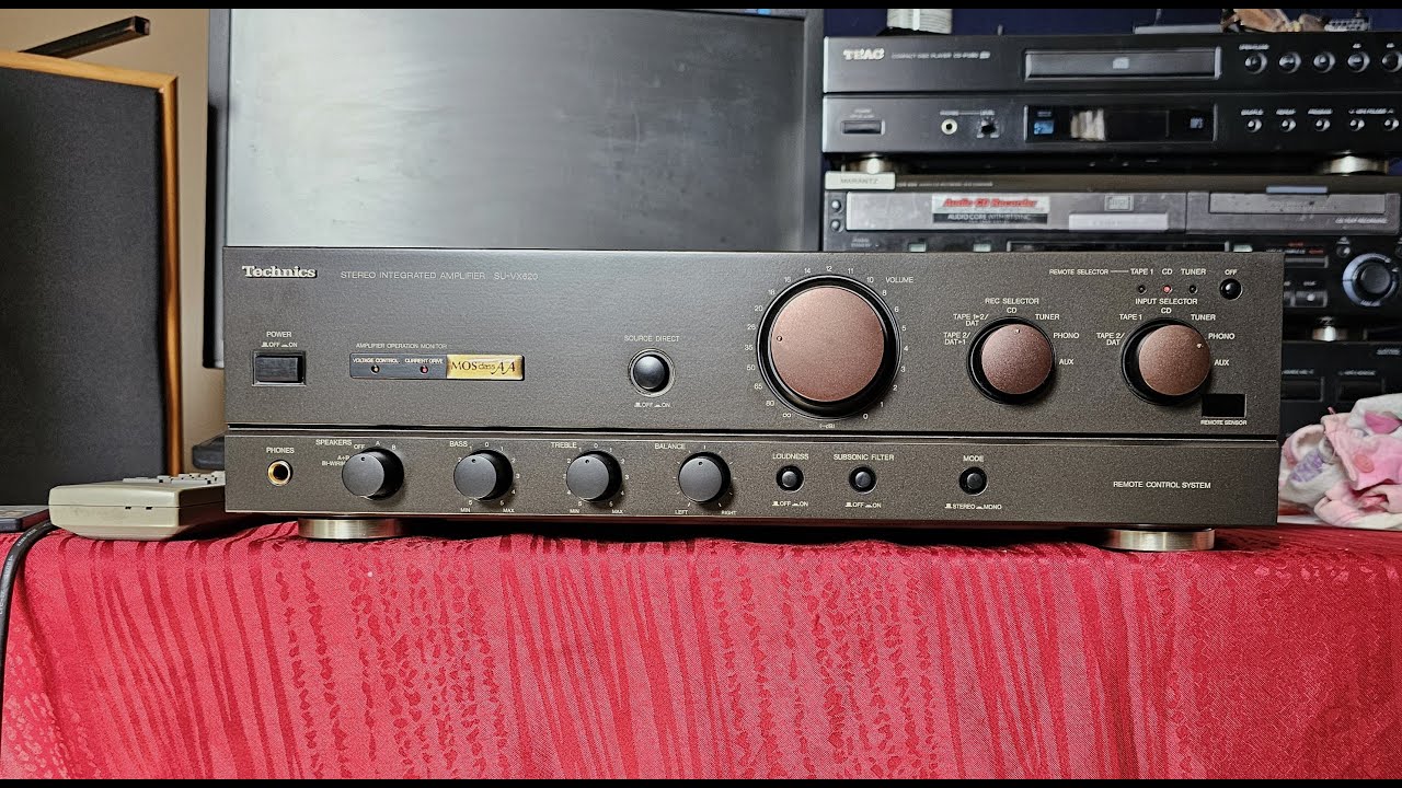 TECHNICS SU VX620 felsőkategóriás erősítő eladó! - YouTube