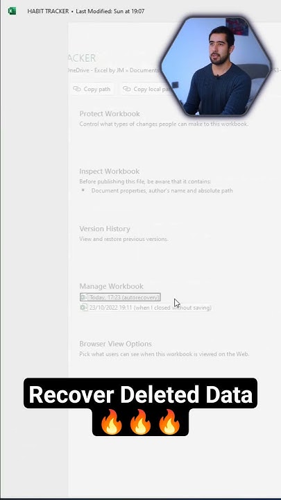 Recover Deleted Data Dashboard Advanceexcel Exceltips Exceltrickbasicexcel