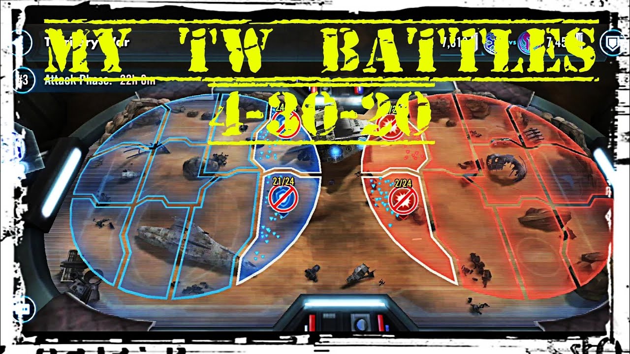 My TW Battles 4-30-20 || Star Wars Galaxy of Heroes SWGOH - YouTube