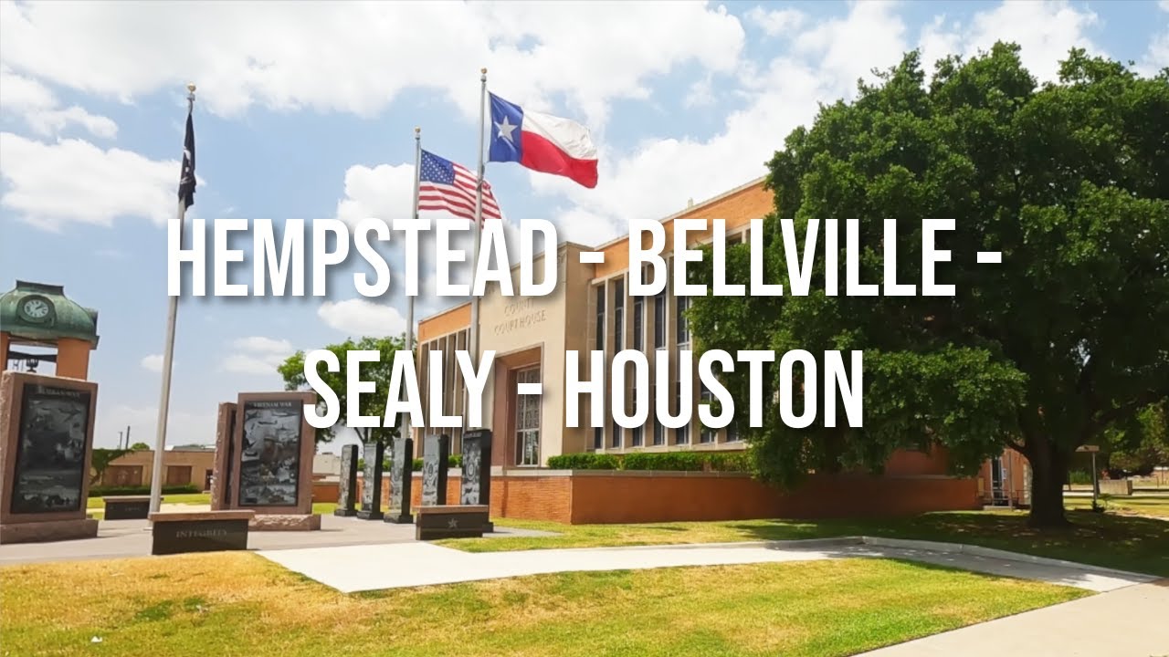 Hempstead to Bellville, Sealy, and Houston! Drive with me on a Texas ...