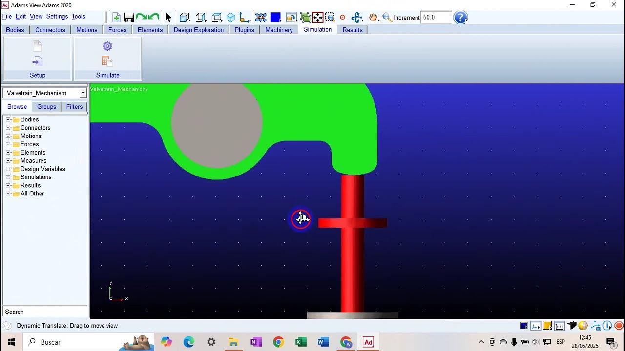 MSC Adams | Valvetrain Mechanism - YouTube