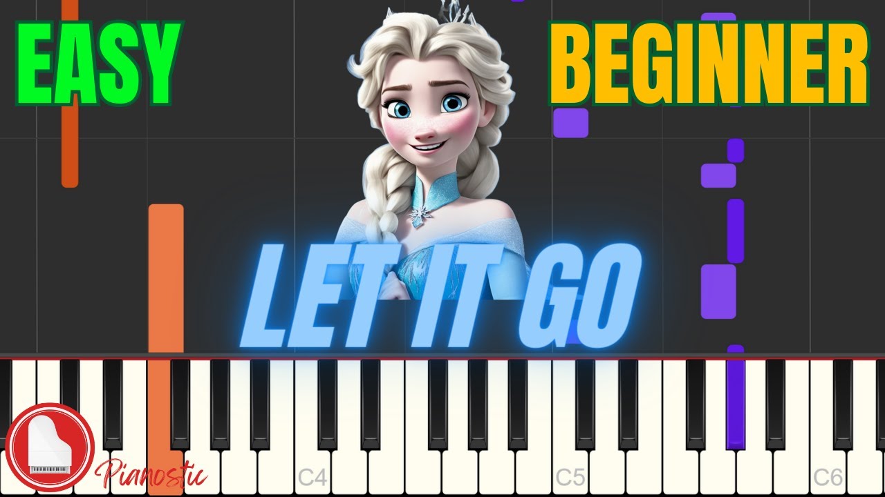 Let It Go ️ Frozen ️ EASY BEGINNER Piano Tutorial Cover - YouTube