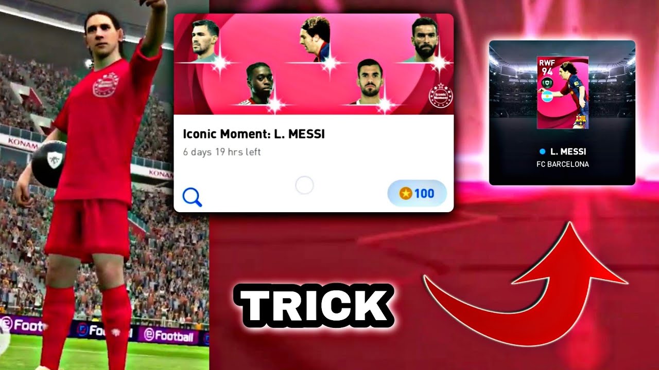 TRICK TO GET L.MESSI IN PES 2021 MOBILE 🔥HOW TO GET ICONIC MESSI 103 ...