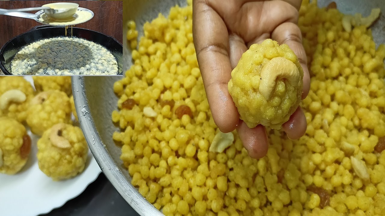బూందీ లడ్డు|sankranti special recipes in telugu|sankranthi pindi ...
