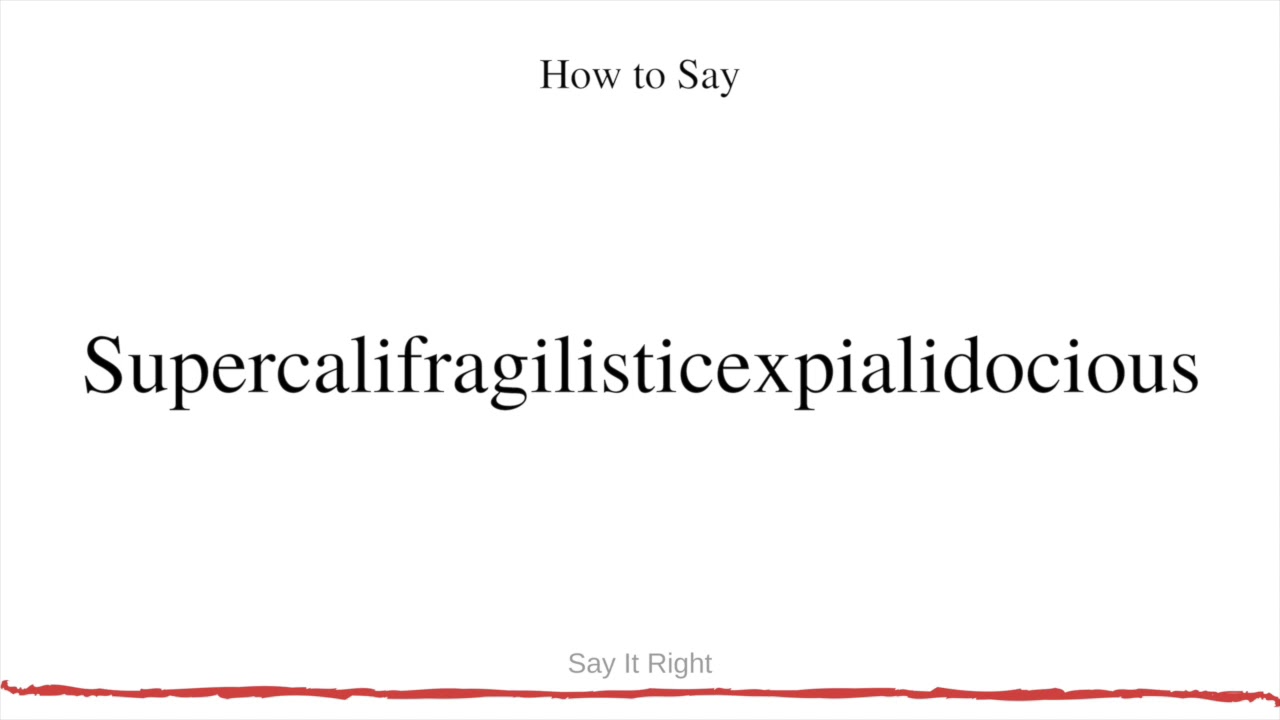 How To Say Supercalifragilisticexpialidocious YouTube how-to-say-supercalifragilisticexpialidocious-youtube
