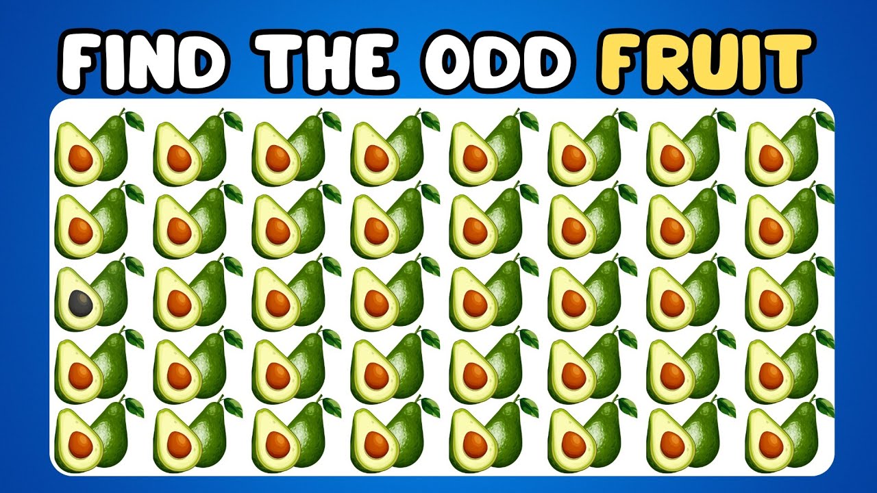 Find the Odd Fruit Out! | Ultimate Spot the Difference Challenge - YouTube