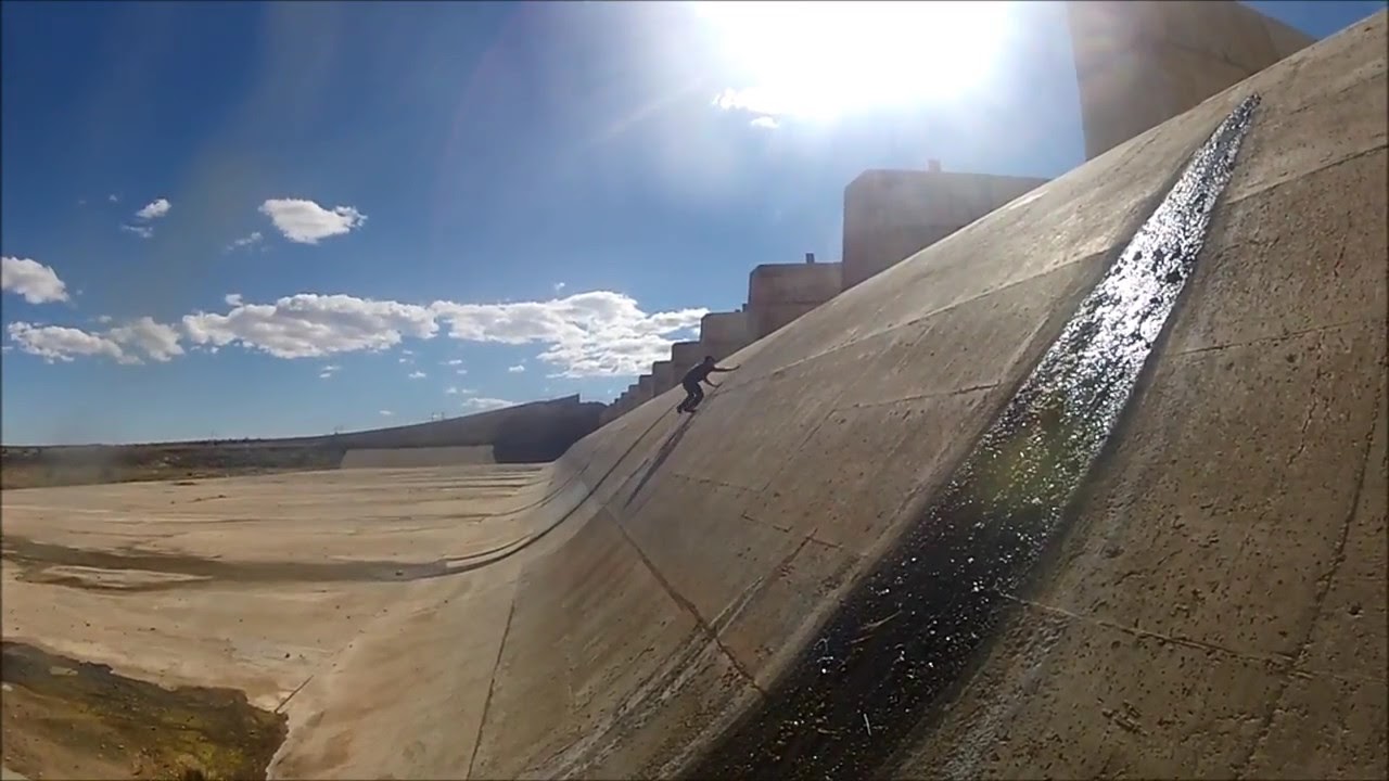 climbing ute lake dam - YouTube