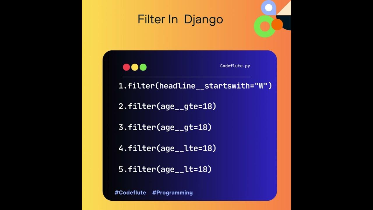 Filter Method In Django Orm Python Pythonlearning Lambda