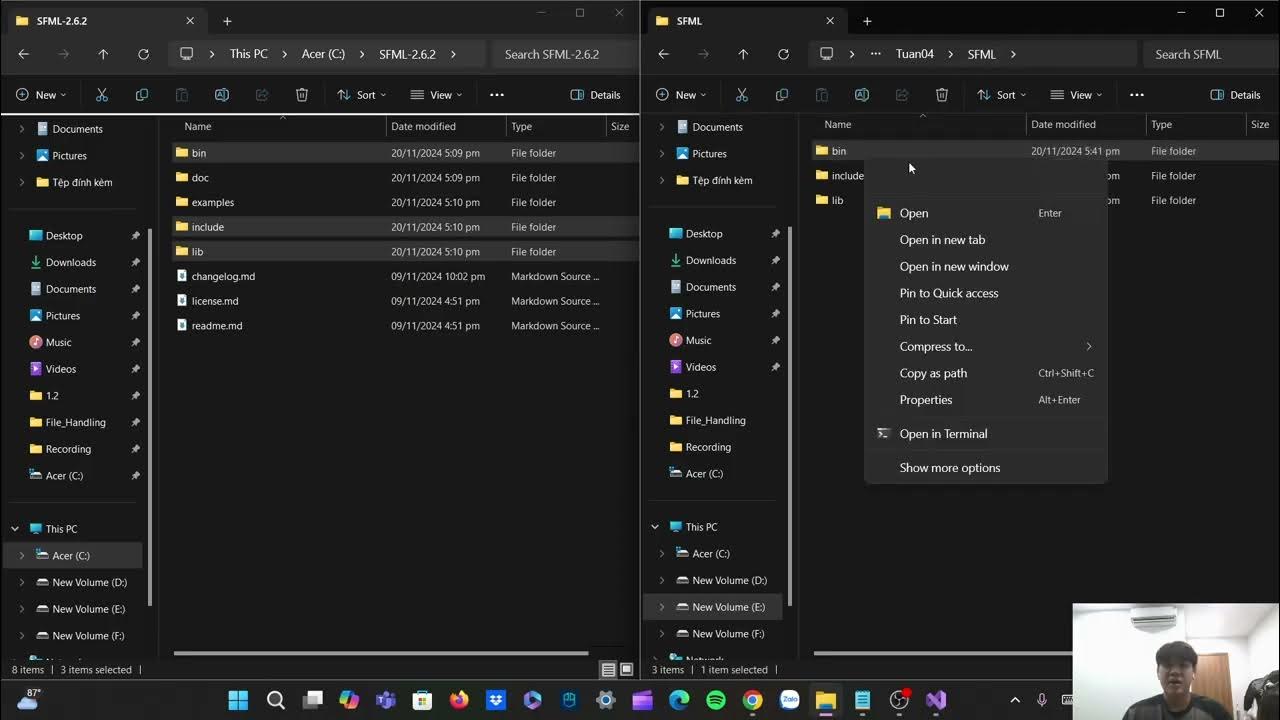 Cài đặt thư viện SFML vào Visual Studio 2022 (Bài tập thực hành tuần 4)-Kỹ Thuật Lập Trình ...