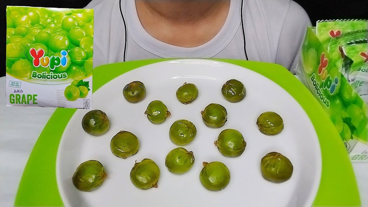 ASMR MUKBANG YUPI BOLICIOUS RASA ANGGUR - YouTube