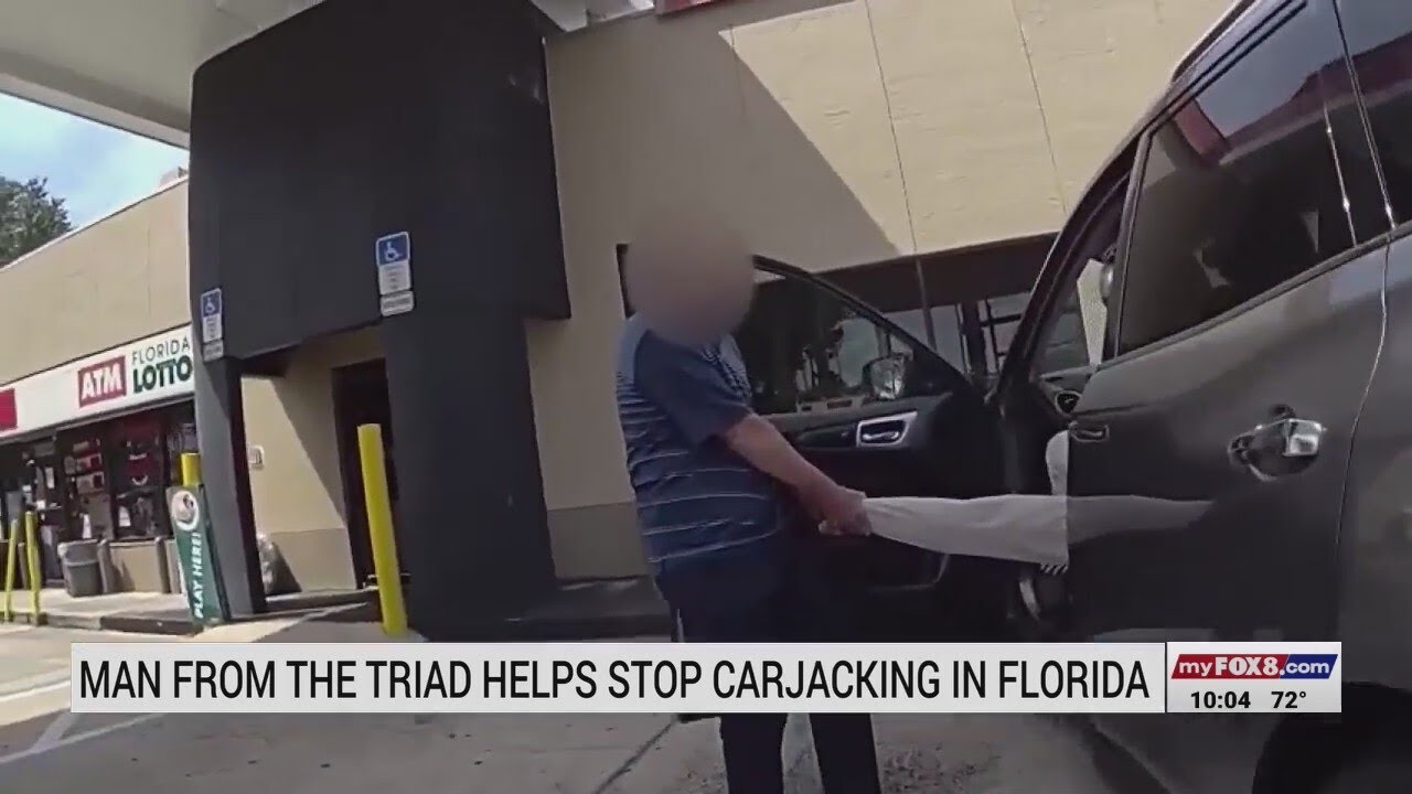 Good Samaritan from High Point prevents carjacking in Florida - YouTube