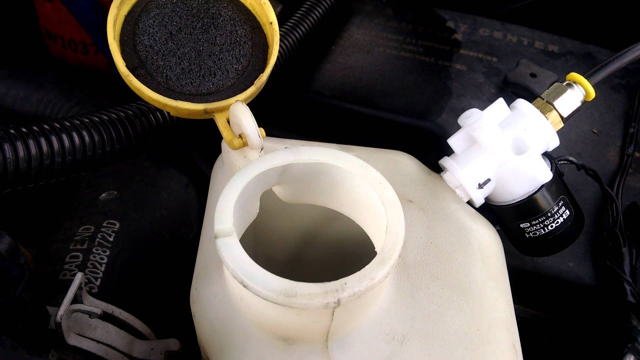 Auto refill for water injection. - YouTube
