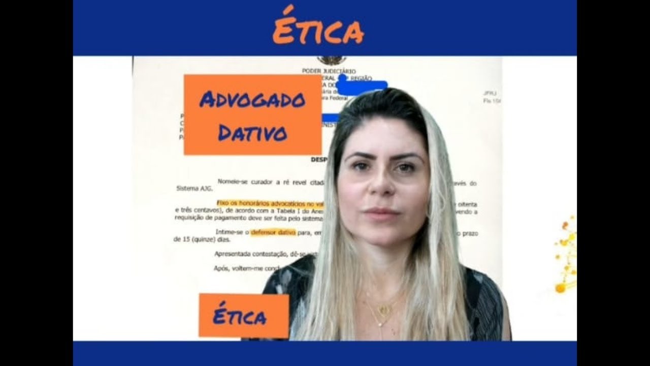 Dica de Ética - Advogado Dativo - YouTube