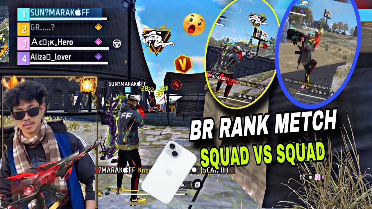 SUN MARAK FF PLAYING TO BR RANKED METCH FULL GAME PLAY ☠️ - YouTube