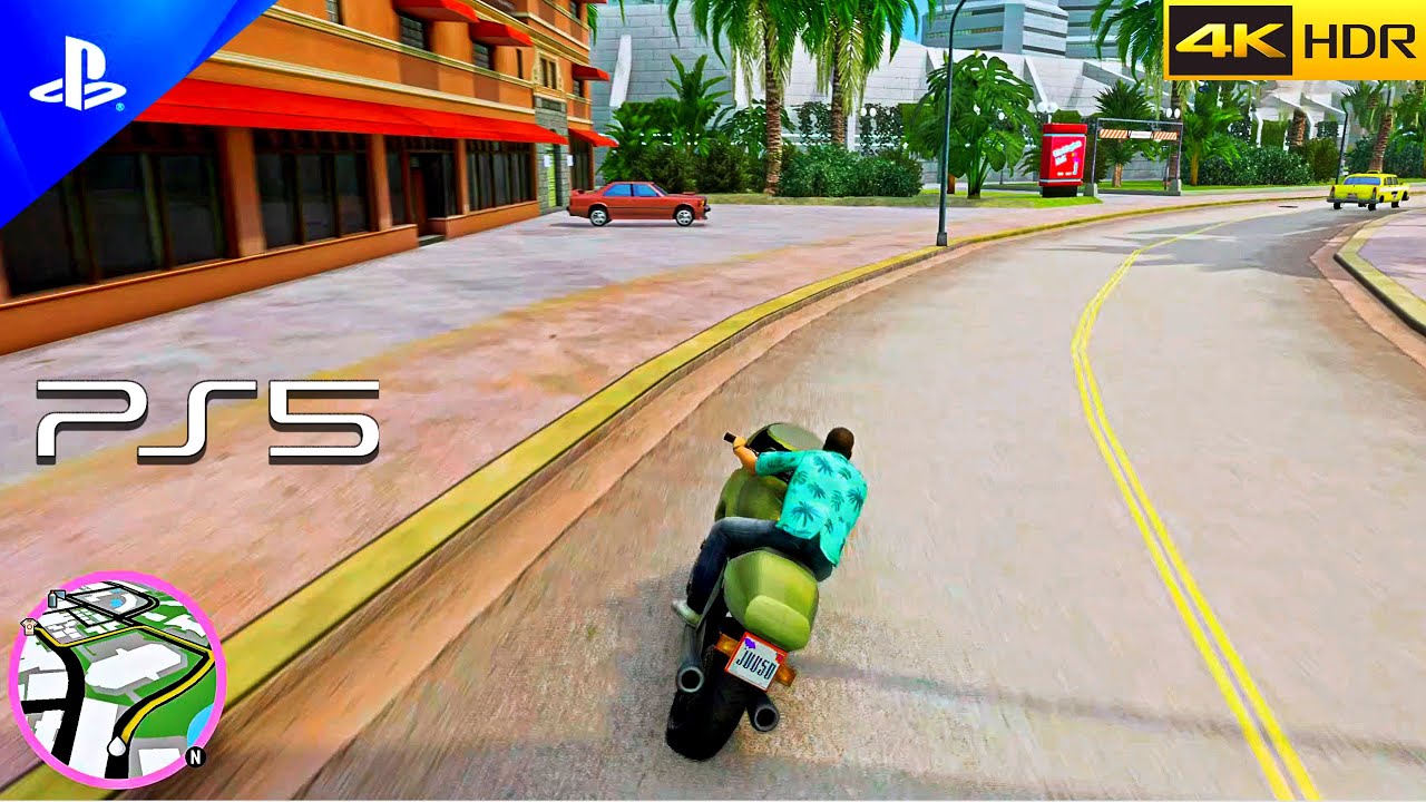 (PS5) Bike Stunt | GTA VICE CITY is so Amazing On PS5 | 4K HDR Ultra ...