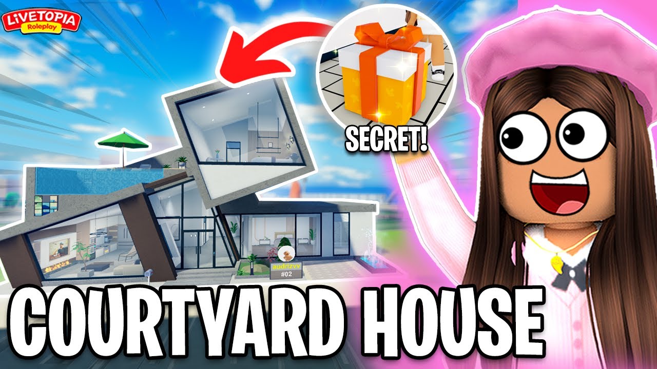 *NEW* MODERN COURTYARD HOUSE SECRET 👀 in LIVETOPIA Roleplay (ROBLOX ...