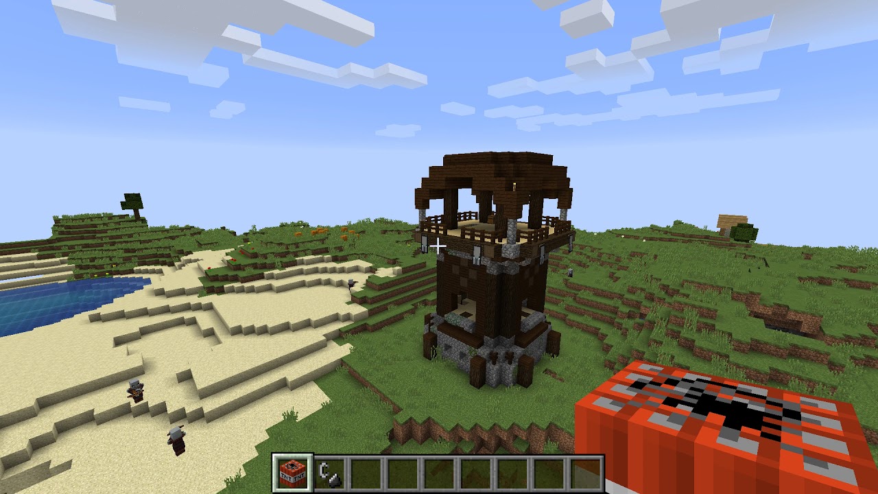 blowing up a pillager outpost - YouTube