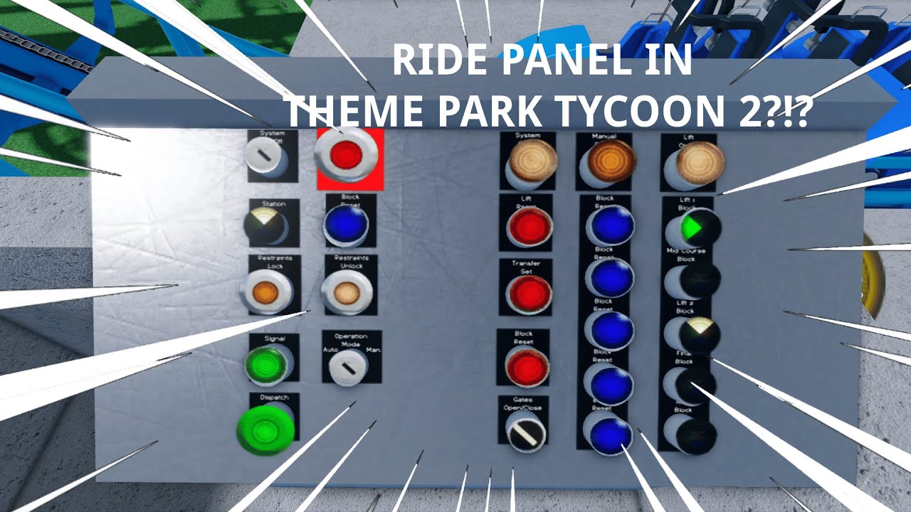 WORKING Operator Panel in Theme Park Tycoon 2! - YouTube