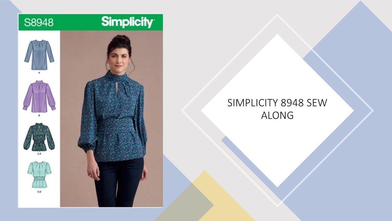 Simplicity 8948| Watch me sew| Joy Nicole - YouTube