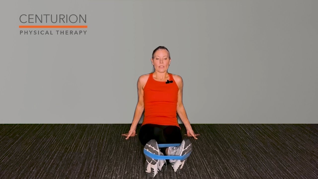 Ankle Inversion with Resistance Loop - YouTube