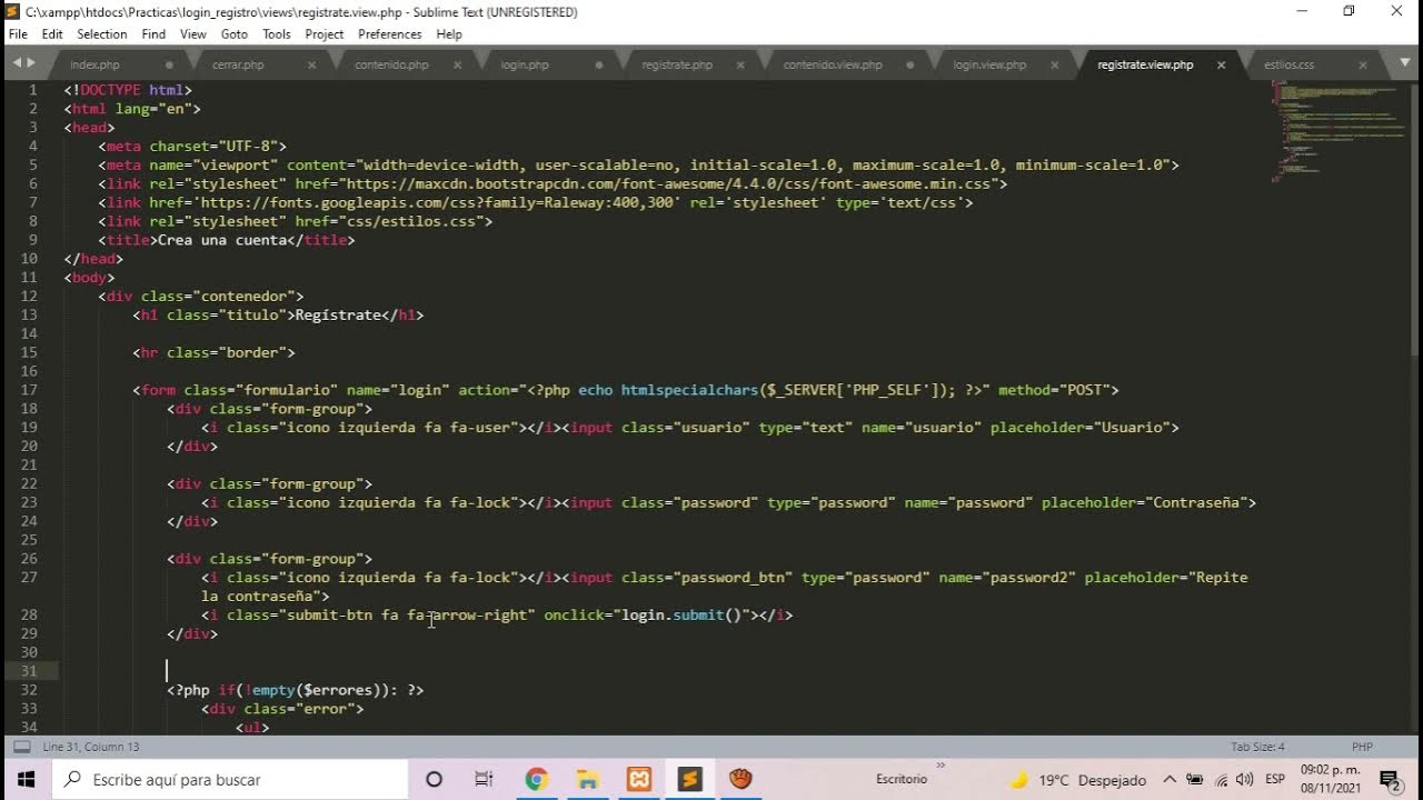 Login de usuarios - YouTube