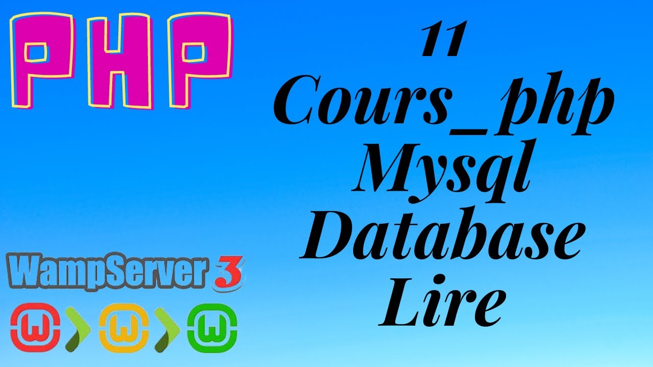 11coursphp Mysqldatabaselire Youtube