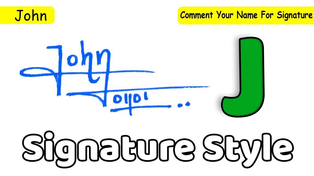 ️ John Name Signature Style Request Done - YouTube