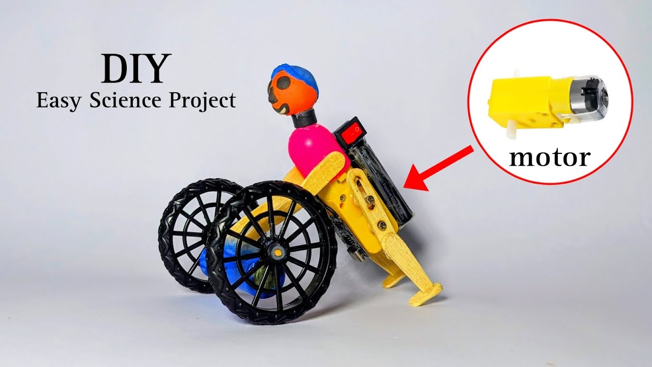 How to Make a DC Motor Walking Toy | DIY Walking Robot Science Project ...
