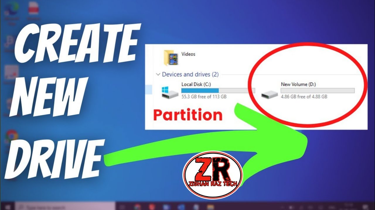 HOW TO CREATE NEW PARTION - YouTube