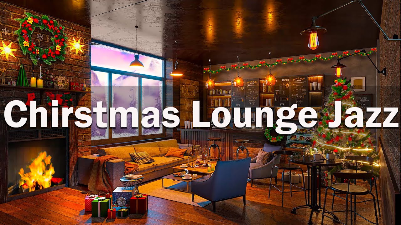 Christmas Lounge Coffee Shop with Instrumental Jazz Music and Bossa ...