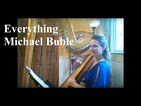 Everything (Michael Buble) on Harp - Michigan Harpist Chanah Ambuter ...