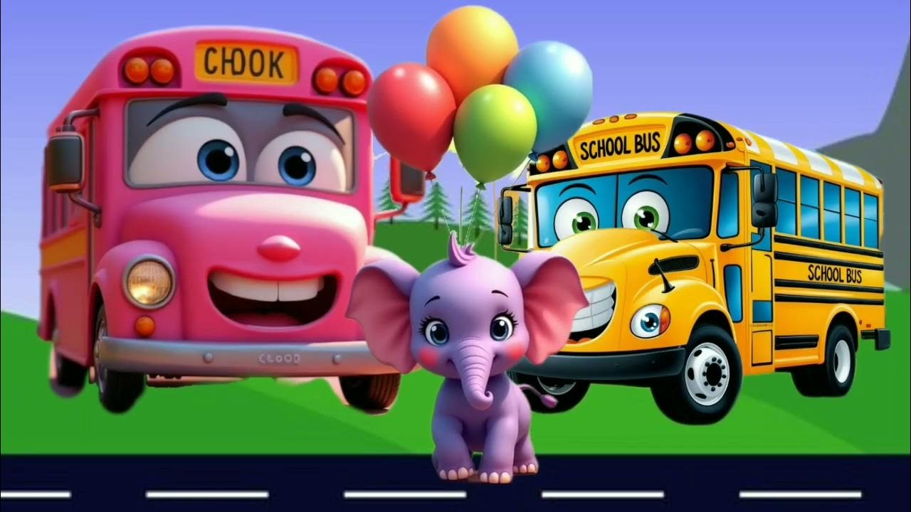 The Wheels On The Bus - Nursery Rhymes On The Bus - Super Simple Songs - YouTube