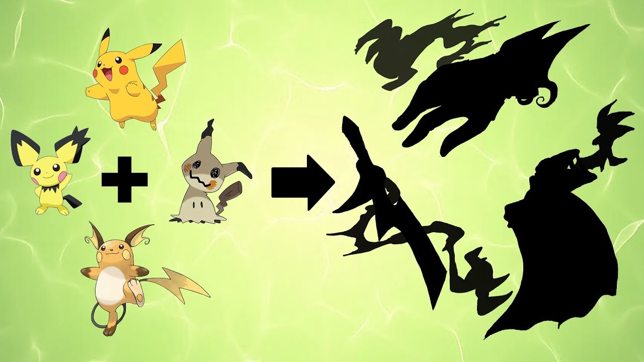 Pikachu + Raichu + Pichu + Mimikyu as 3 Legendary Weapons | Pokemon as ...