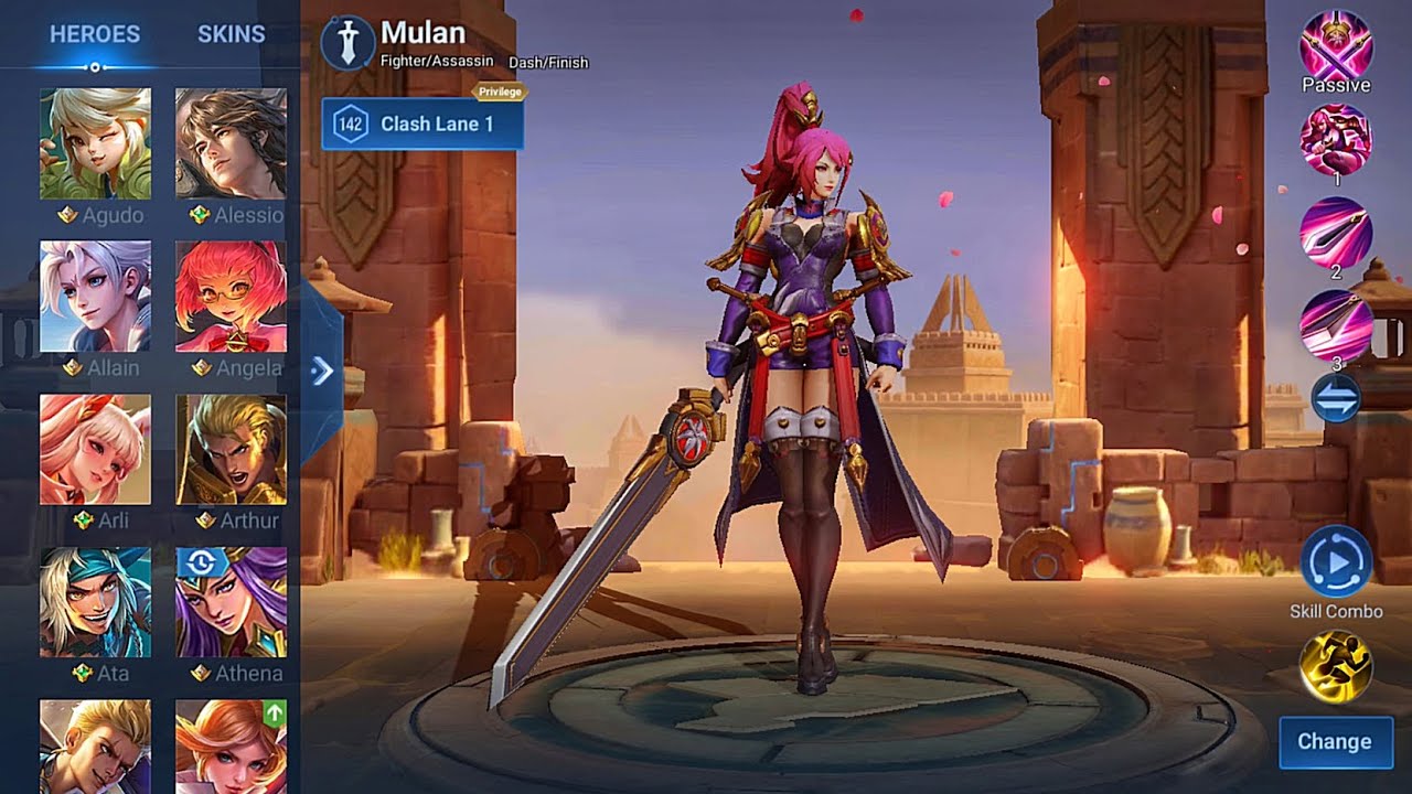 HONOR OF KINGS : Mulan Top Build Gameplay - YouTube