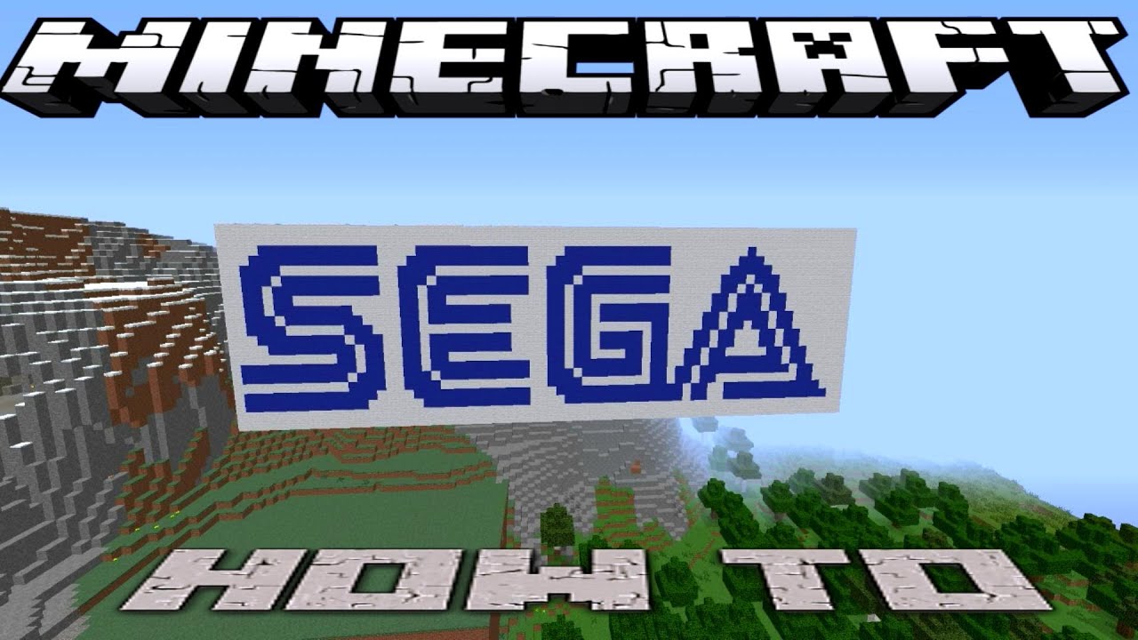 Minecraft ~8 Bit~ HOW TO : Sega Logo/Icon ( Tutorial ) /W Killerkev ...