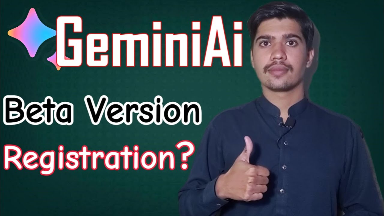 Gemini Ai Beta Version and Registration ? - YouTube