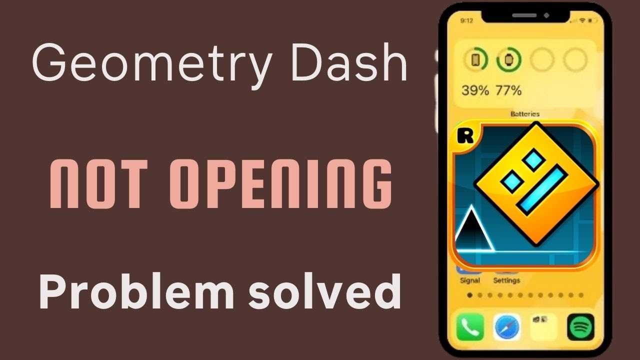 How To Fix Geometry Dash Not Opening Ios 16 Youtube