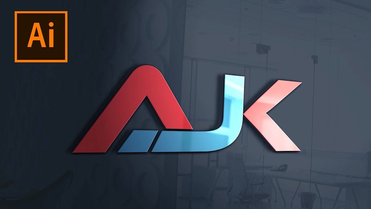 How to design letter logo in Illustrator | Tutorial for Beginners - YouTube