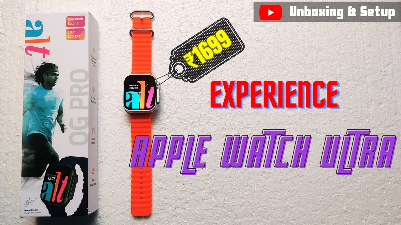 alt OG PRO Smartwatch | Apple Watch Ultra Clone | Smartwatch Under 2000 ...