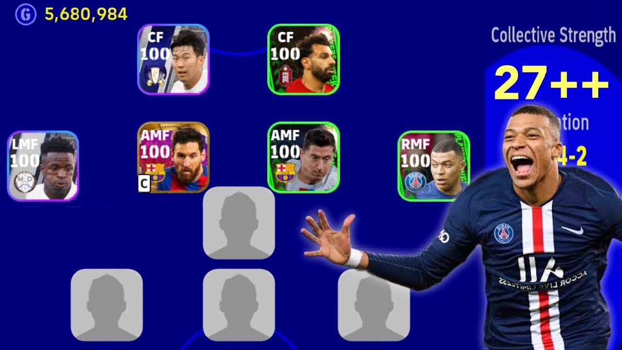 OMG! THE BEST SQUAD!! 😱😱 COLLECTIVE STRENGTH 27++!! EFOOTBALL 2023 ...