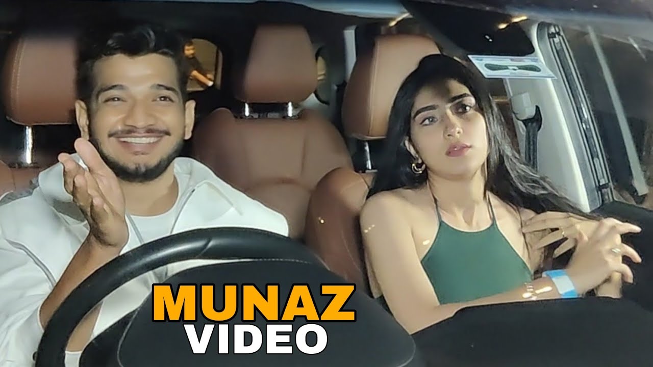 Munaz | Munawar Faruqui With Girlfriend Nazila Sitashi EXIT After Party ...