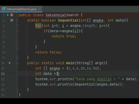 Algoritma Sequential Search - YouTube