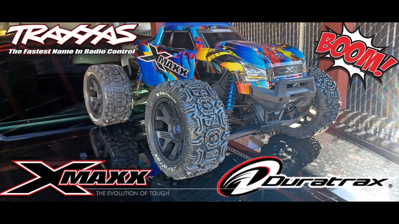 Traxxas X Maxx with Duratrax tire install and RC T - YouTube