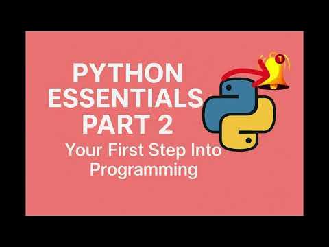Python Essentials Part 2 – Learn to Code Fast - YouTube