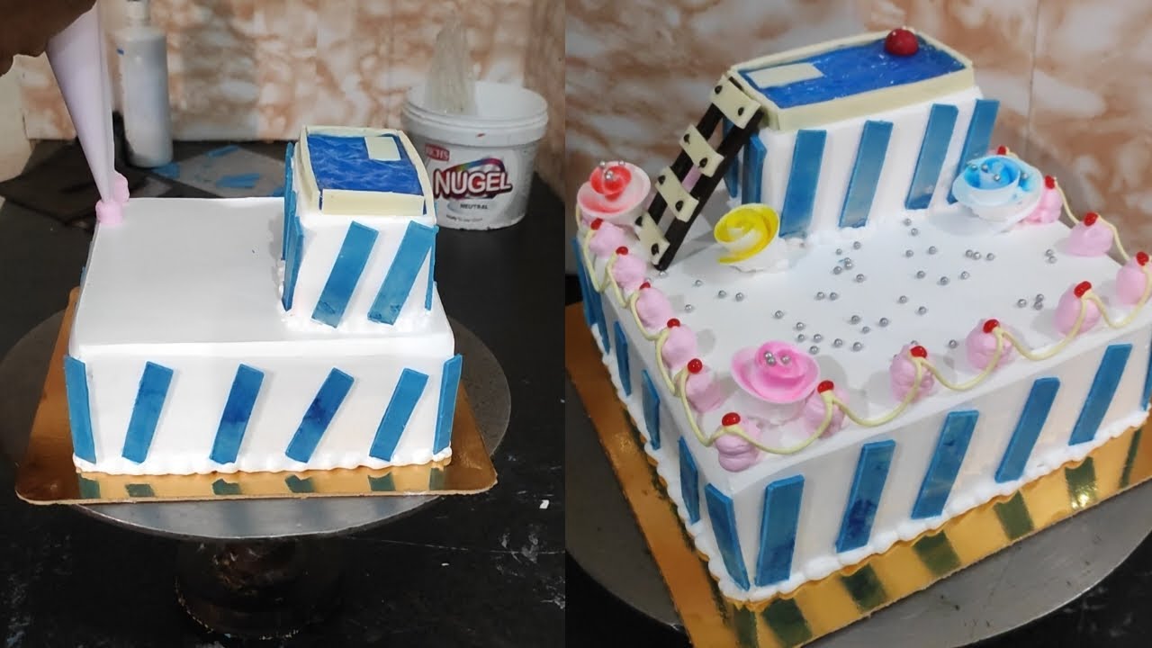 Square Cake Design || Cake Designs || Cake Tricks || Trending Cakes ...