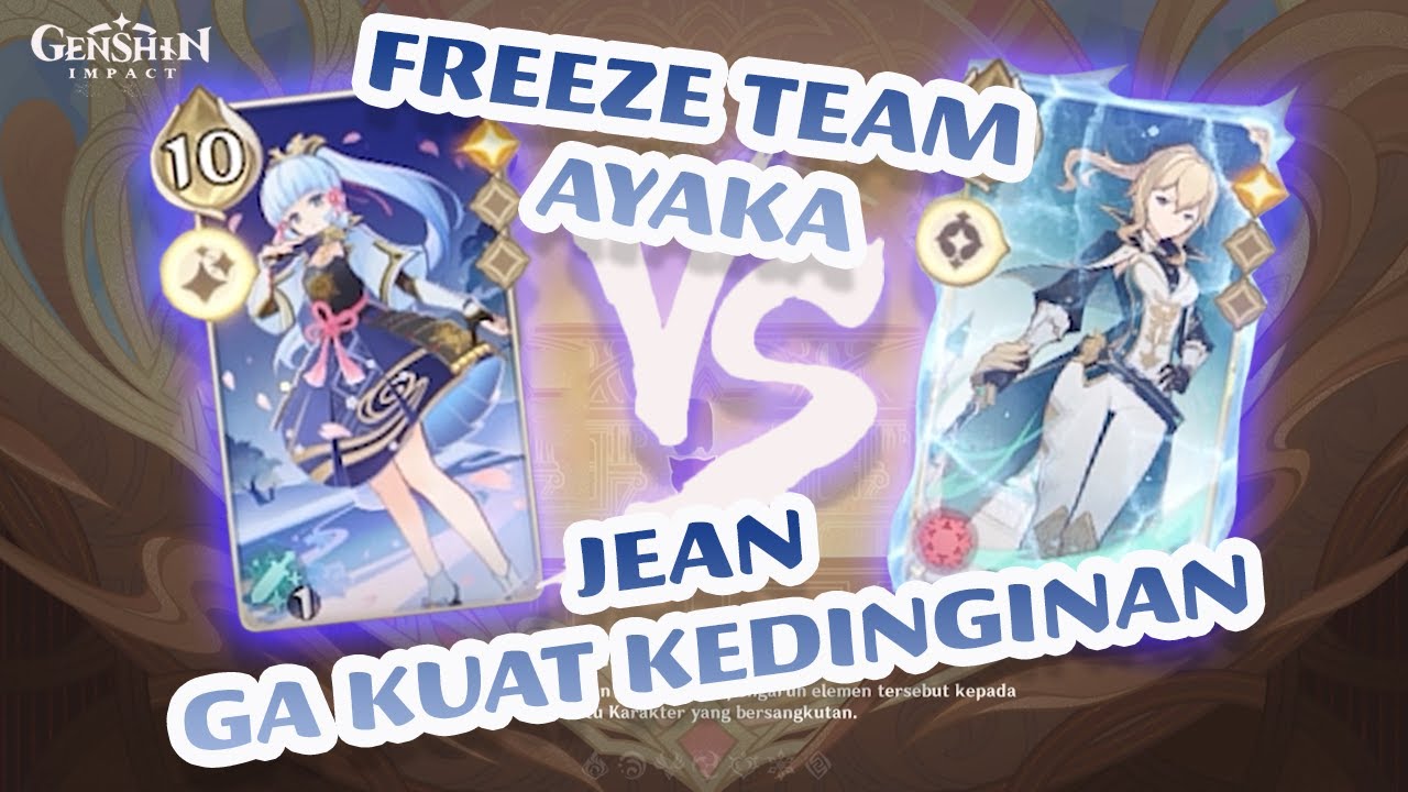 Ayaka Freeze Team vs Jean - Genius Invocation TCG Genshin Impact - YouTube