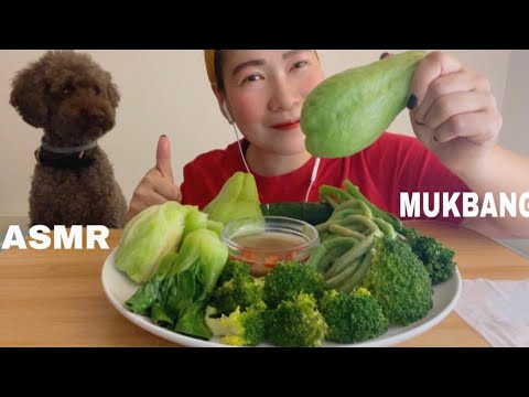 Steamed & Raw Green Vegetables ASMR MUKBANG | Mukbang Philippines ...