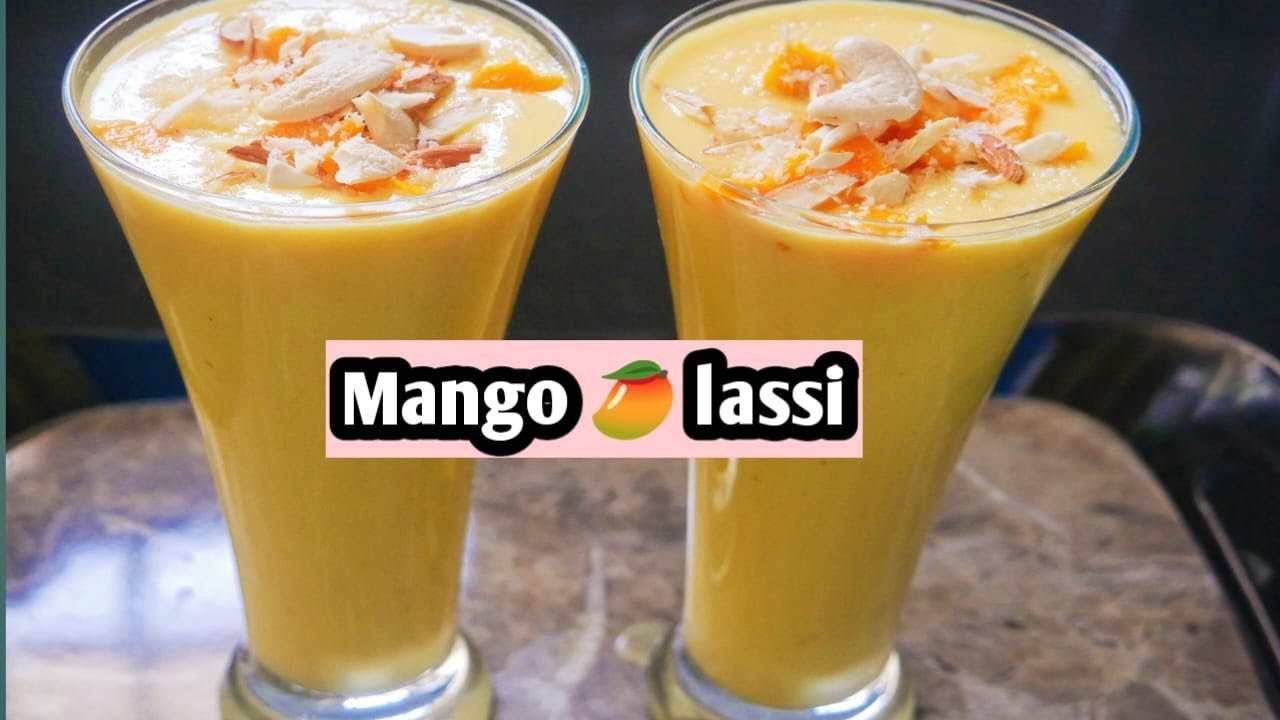 Super tasty mango lassi | आम का रस | Banane me sabse aasan | Magic ...