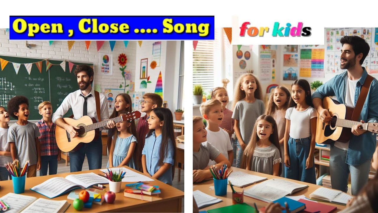 Open your book| Close your book| Educational English song - Sing a song ...