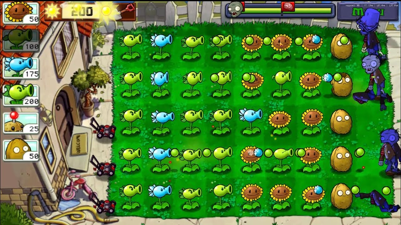 Plants vz zombies PVZ | Adventure | pool | level 8,9| new zombies ...